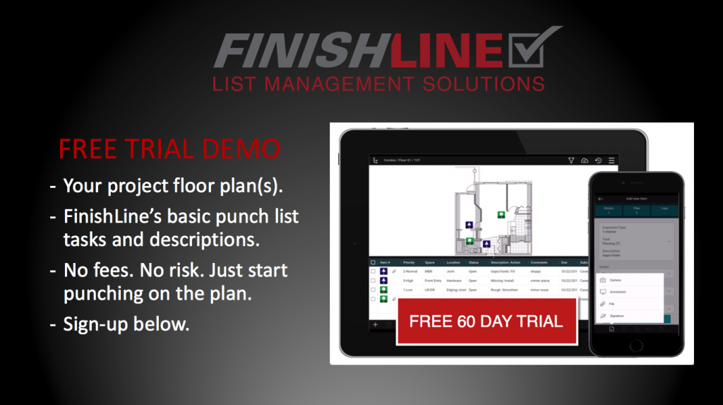 trial demo – FinishLine Software